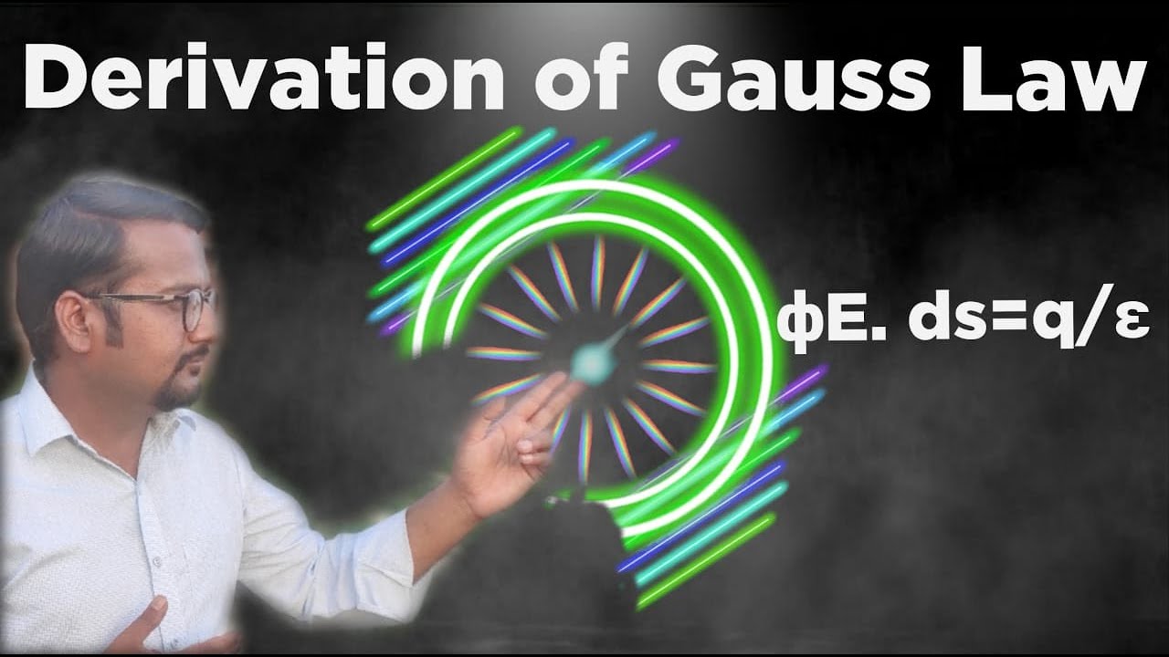 Derivation of Gaussian theorem | Gauss Law - YouTube