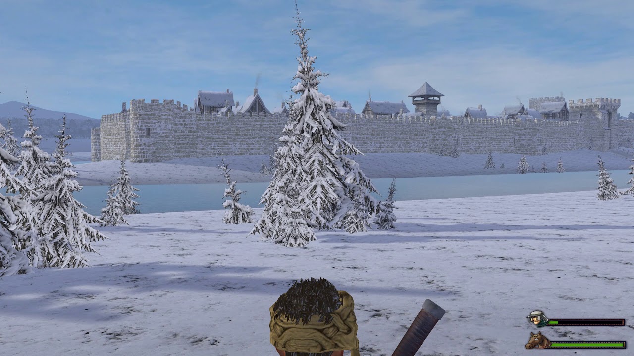 Sayazn Mod For Mount and Blade Warband Snowy Castle Landscape - YouTube
