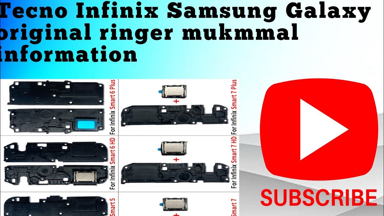 Samsung Galaxy techno infinix original ring information - YouTube