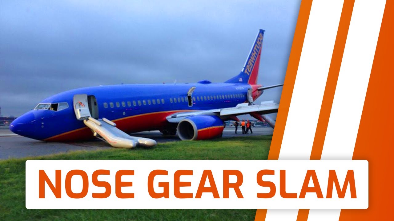 Landing Gear Collapses and Smashes Through Floor of 737 - YouTube