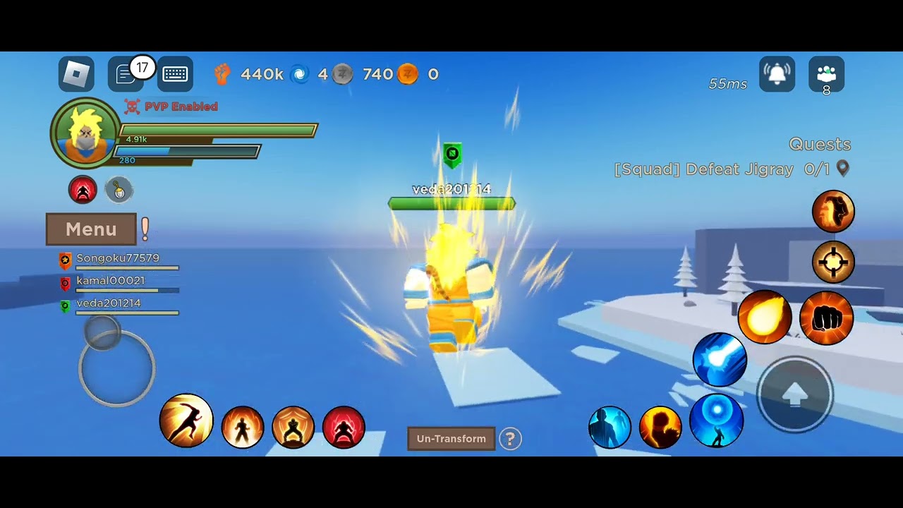 1v1 roblox super Sen simulator 2 - YouTube