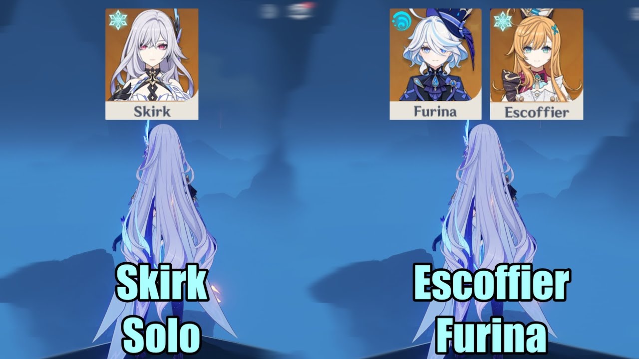 How Much Does Escoffier & Furina Buff Skirk ? || Genshin Impact - YouTube