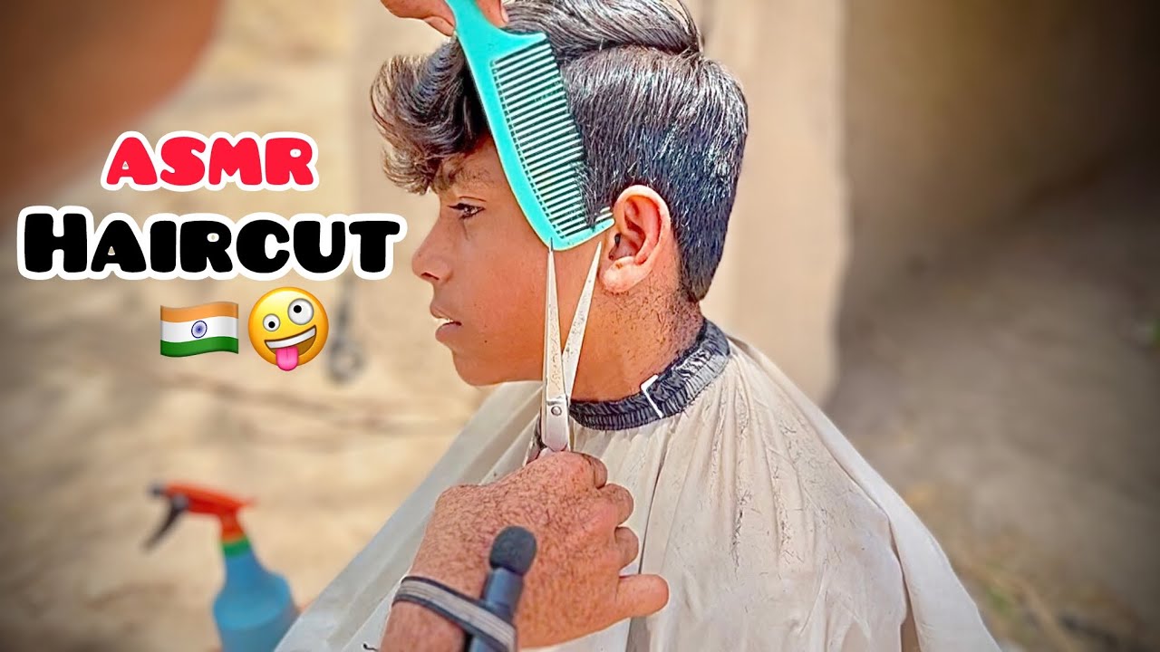 ASMR barber || ASMR haircut relaxing sounds || ASMR hairstyle for man ...