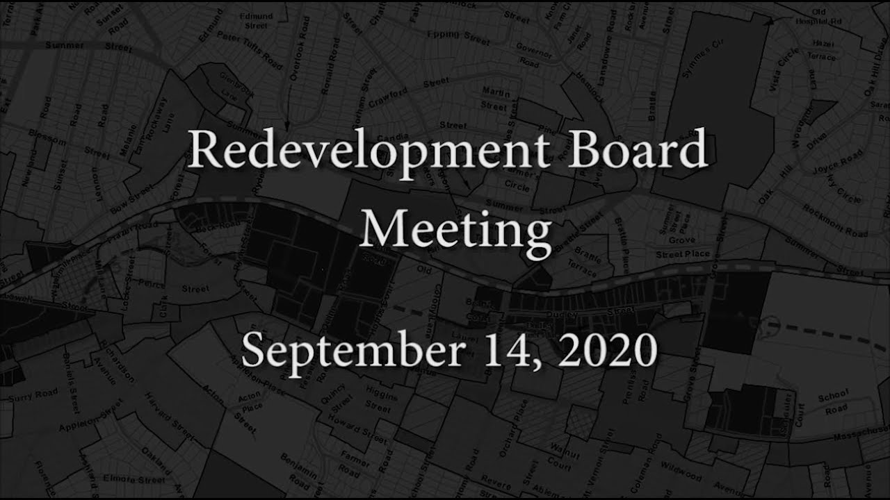 Redevelopment Board Meeting - September 14, 2020 - YouTube