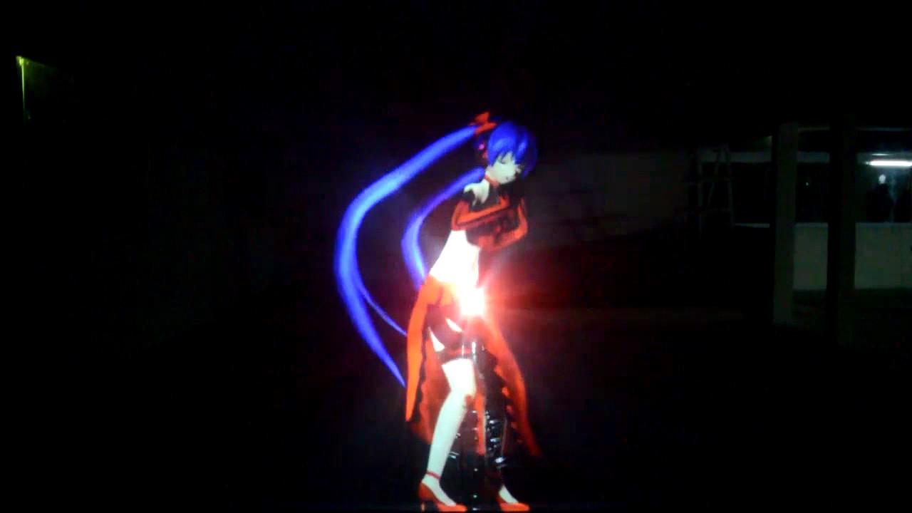 Hatsune Miku Hologram (Brain Revolution Girl) 60FPS - YouTube