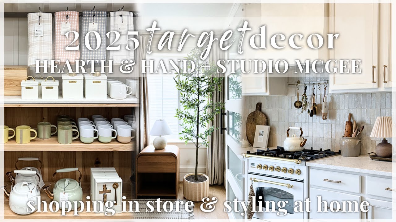 NEW HEARTH + HAND & STUDIO MCGEE 2025 decor shop + style with me! new ...