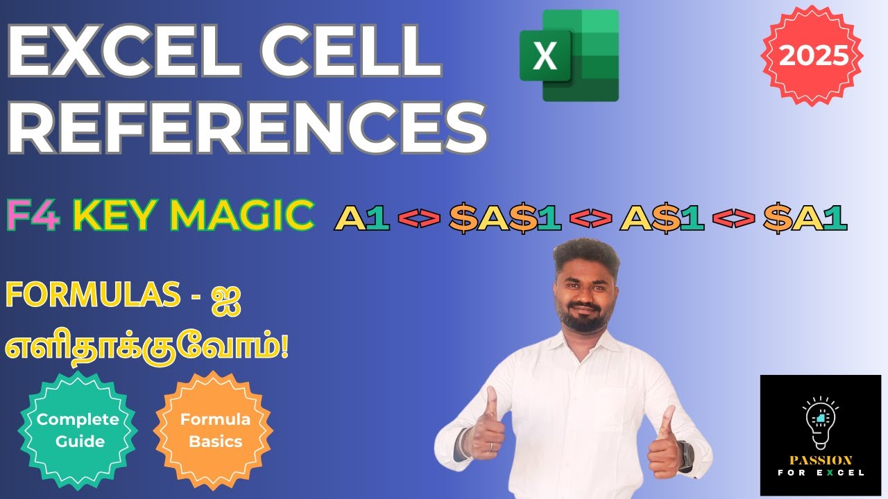 Excel Cell References in Tamil | Master F4 Key Magic (2025) - YouTube