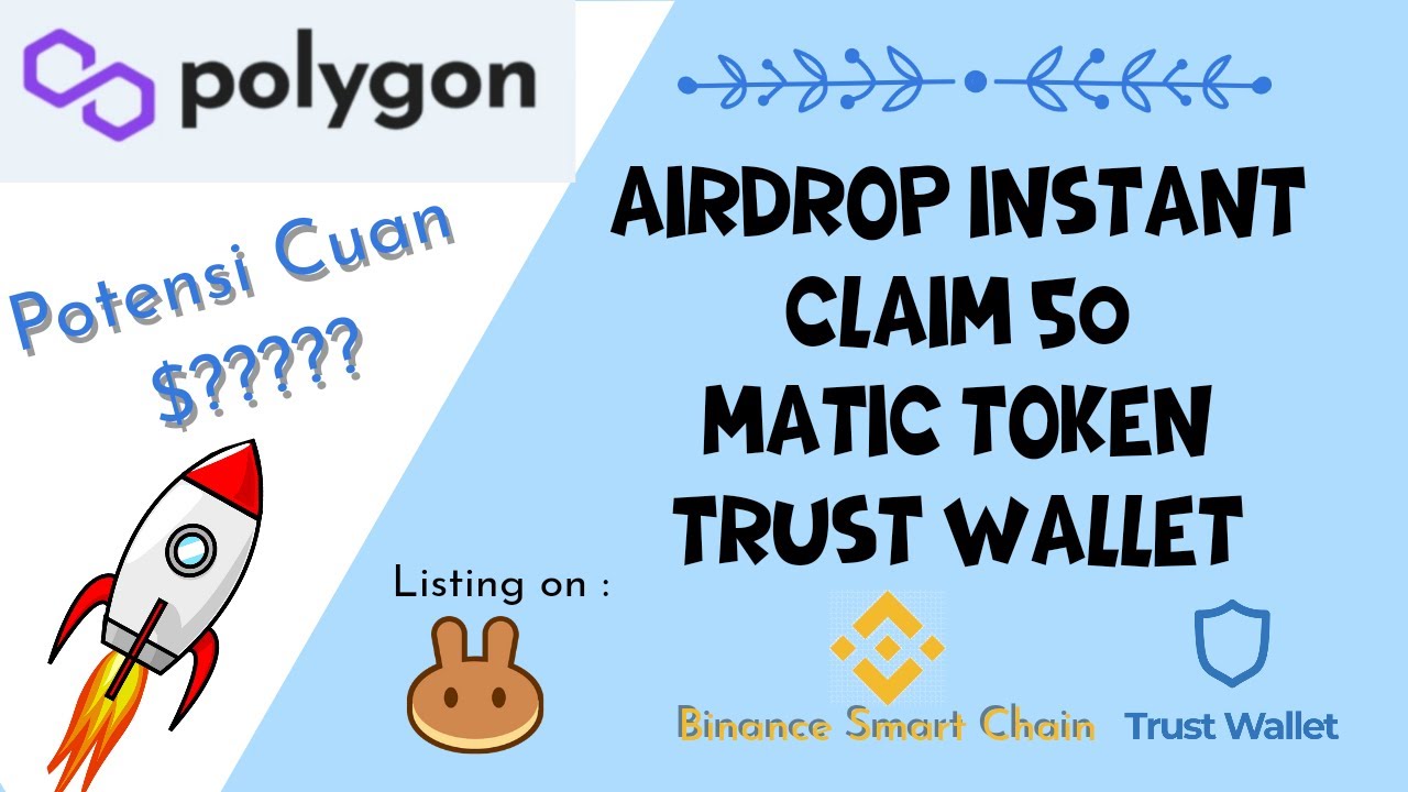 Airdrop Instant Claim 50 MATIC POLYGON Token | cara claim Airdrop ...