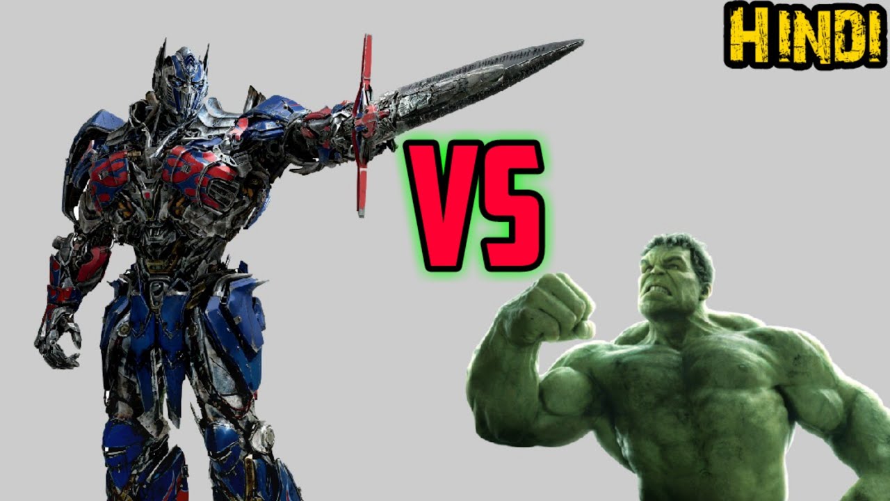 Optimus prime vs Hulk in Hindi | Hulk vs Transformers in Hindi | multi ...