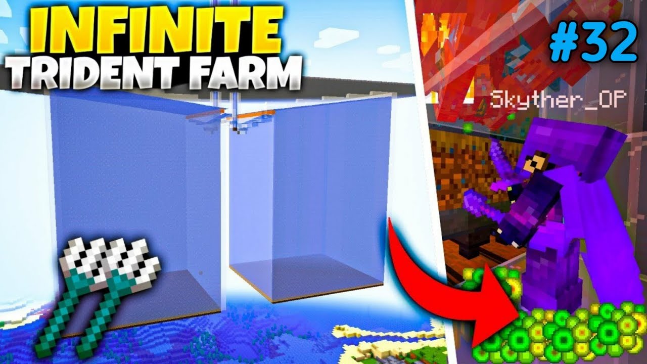I Build Insane Trident Farm In Minecraft | Survival Series #32 - YouTube
