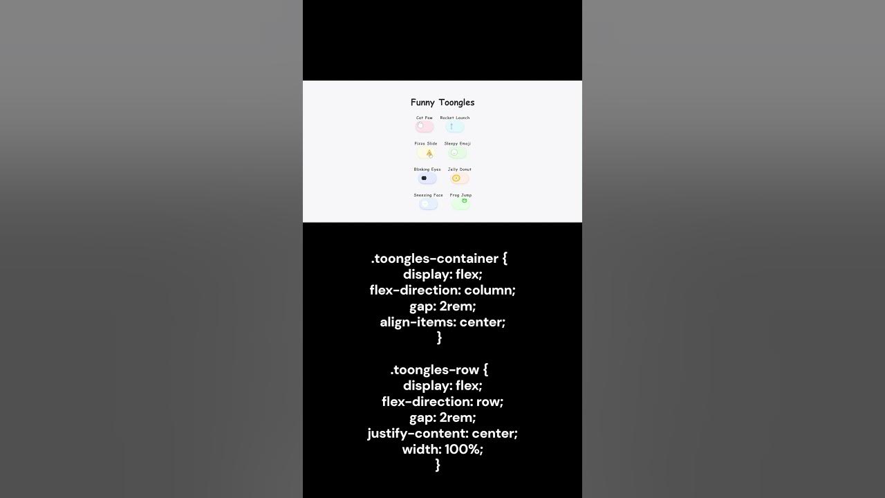 Funny UI Toggle Buttons 😂 | CSS JavaScript Animation | Web Design Fun - YouTube