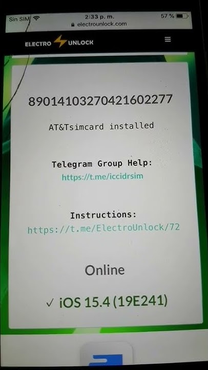 NEW ICCID CODE TO IOS 15.4 03-23-2022 - YouTube