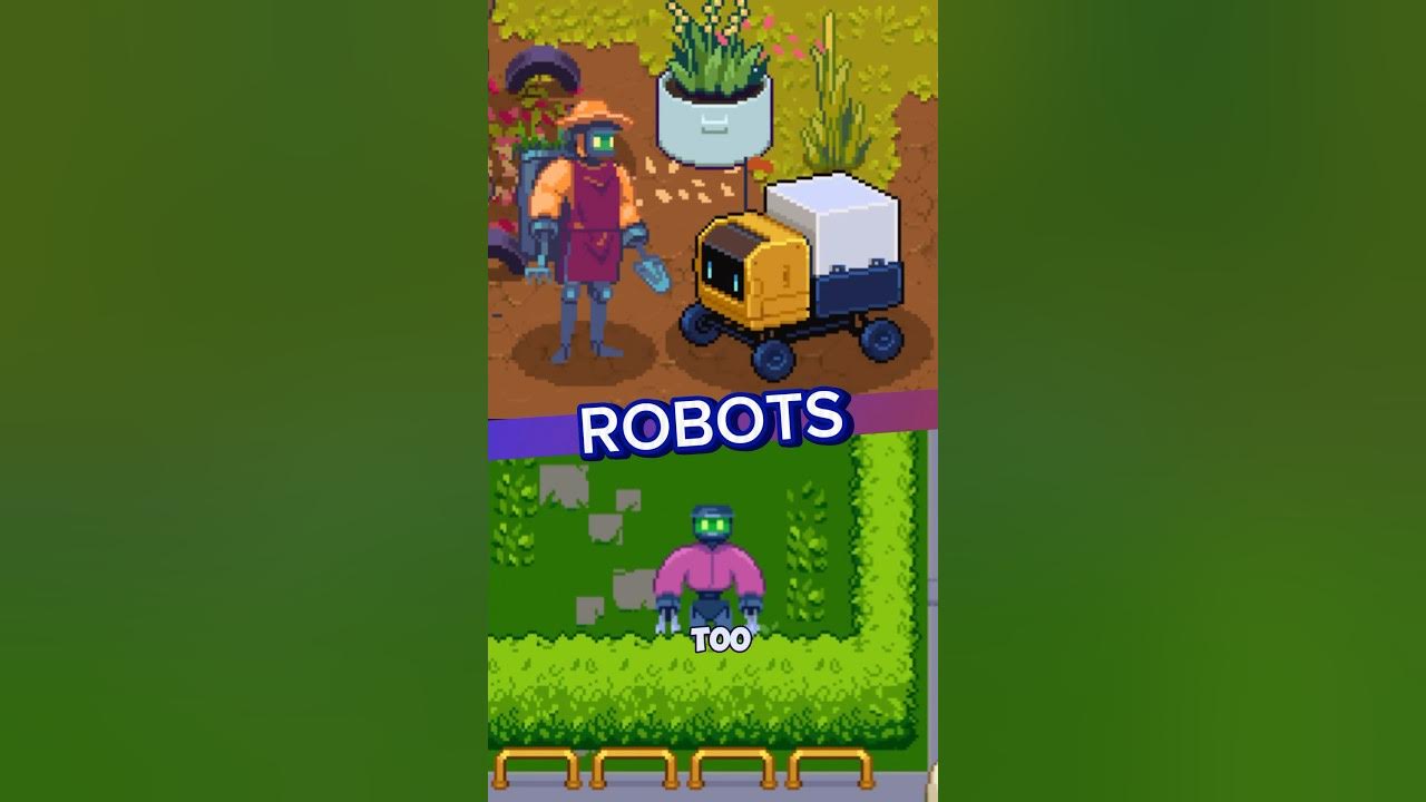 Robots in “Silicone Heart” 🦾🤖 #siliconeheart #pixelart #indigames #gamedev #pixelartgames - YouTube