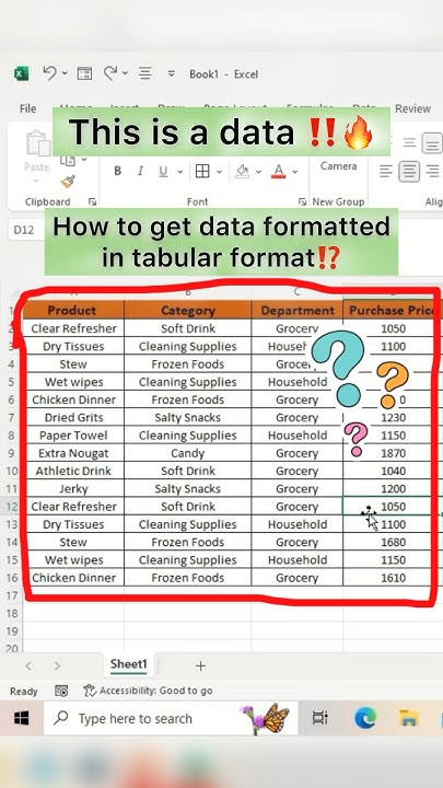 How to Autoformat data in excel ⁉️📊👇| BPA | BPA Educators - YouTube