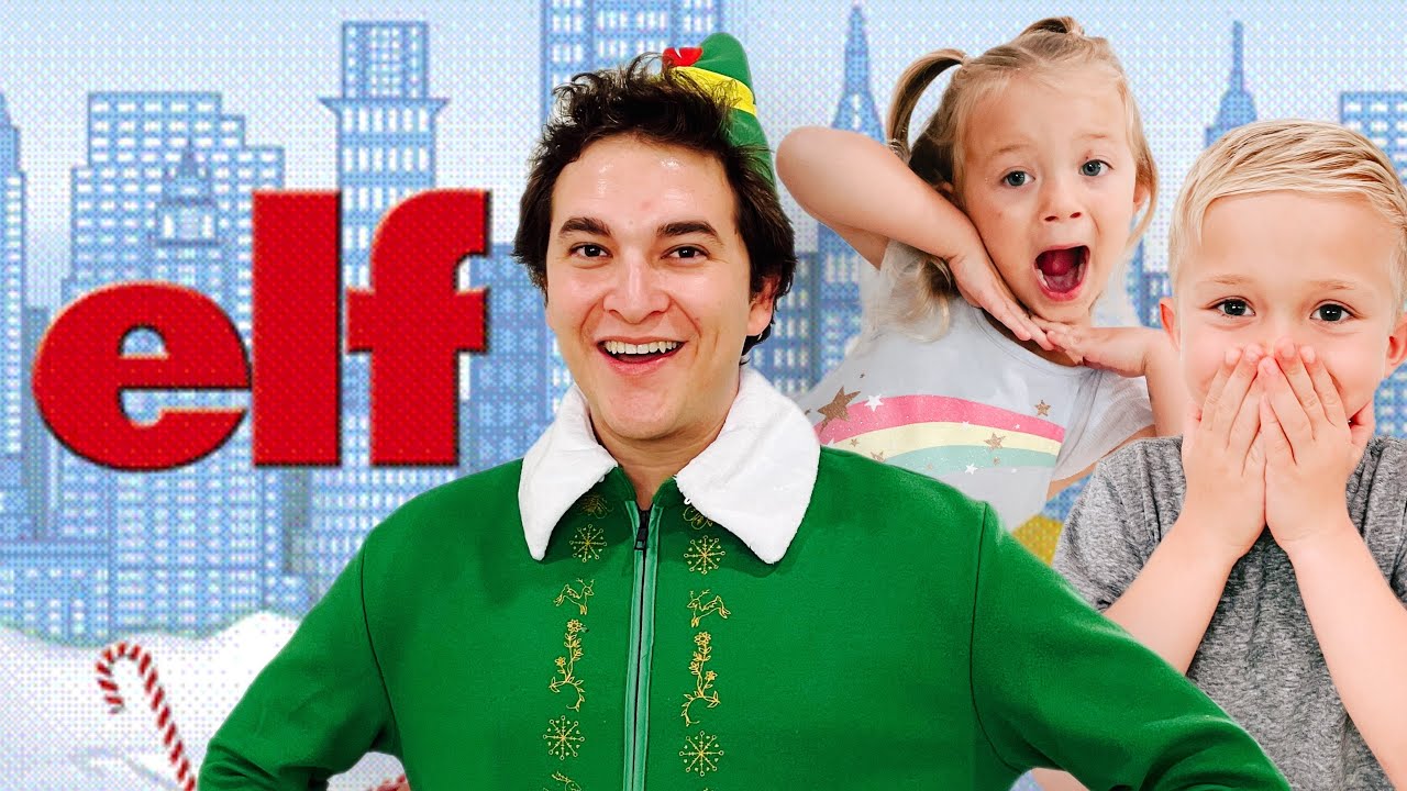 Buddy the Elf is HERE to visit Ivy and Levi for Christmas! - YouTube