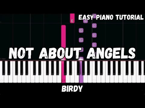 Birdy - Not About Angels (Easy Piano Tutorial)