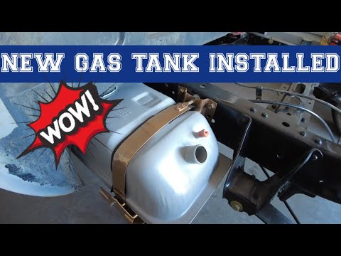 84 C10 GAS TANK INSTALL AND @SummitRacing RUN - YouTube