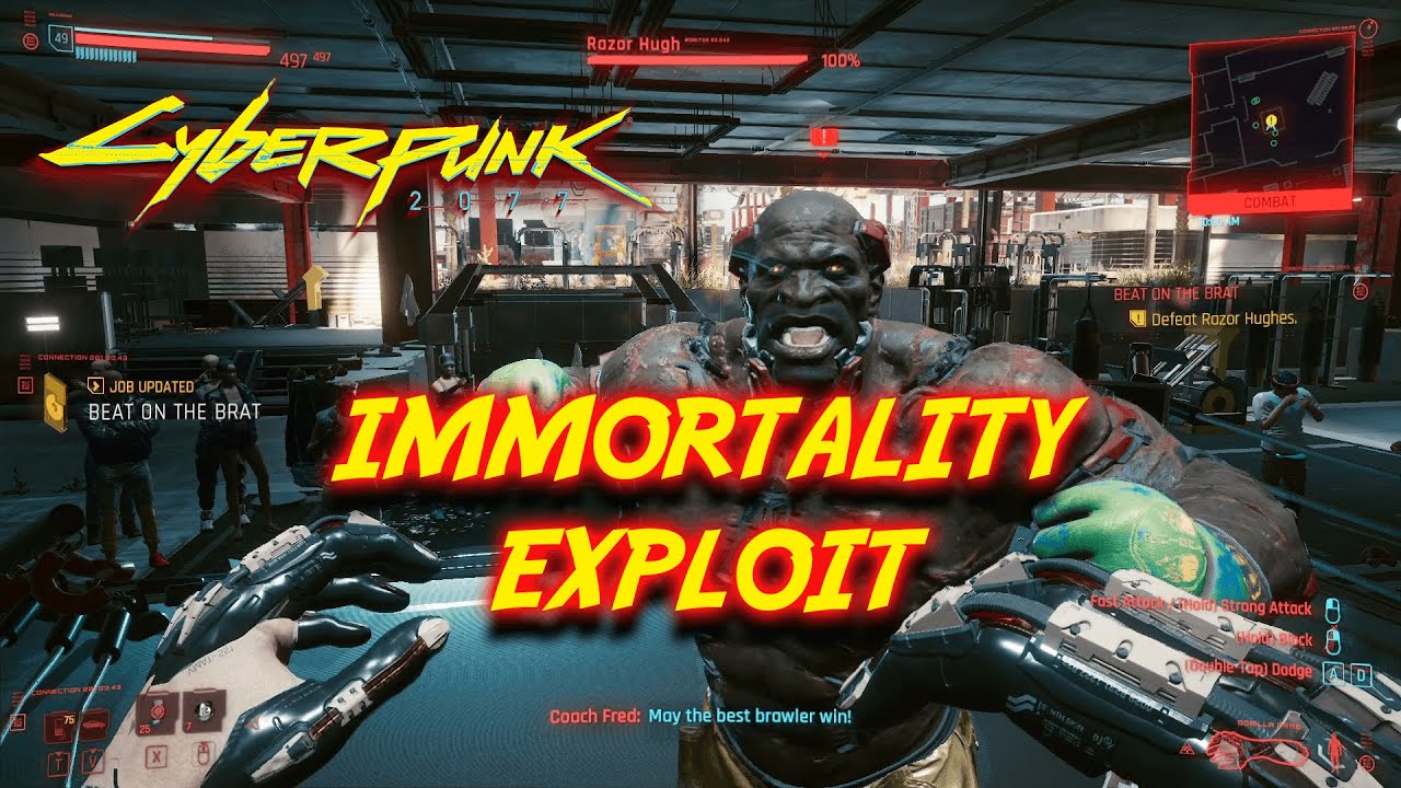 Cyberpunk 2077 - How To Beat Razor Hugh With Immortality! - YouTube