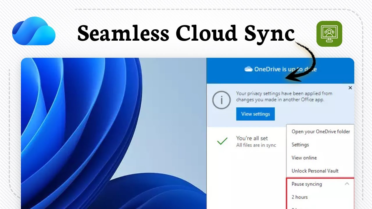 How to resync or resume sync in OneDrive (Update Flow) - YouTube