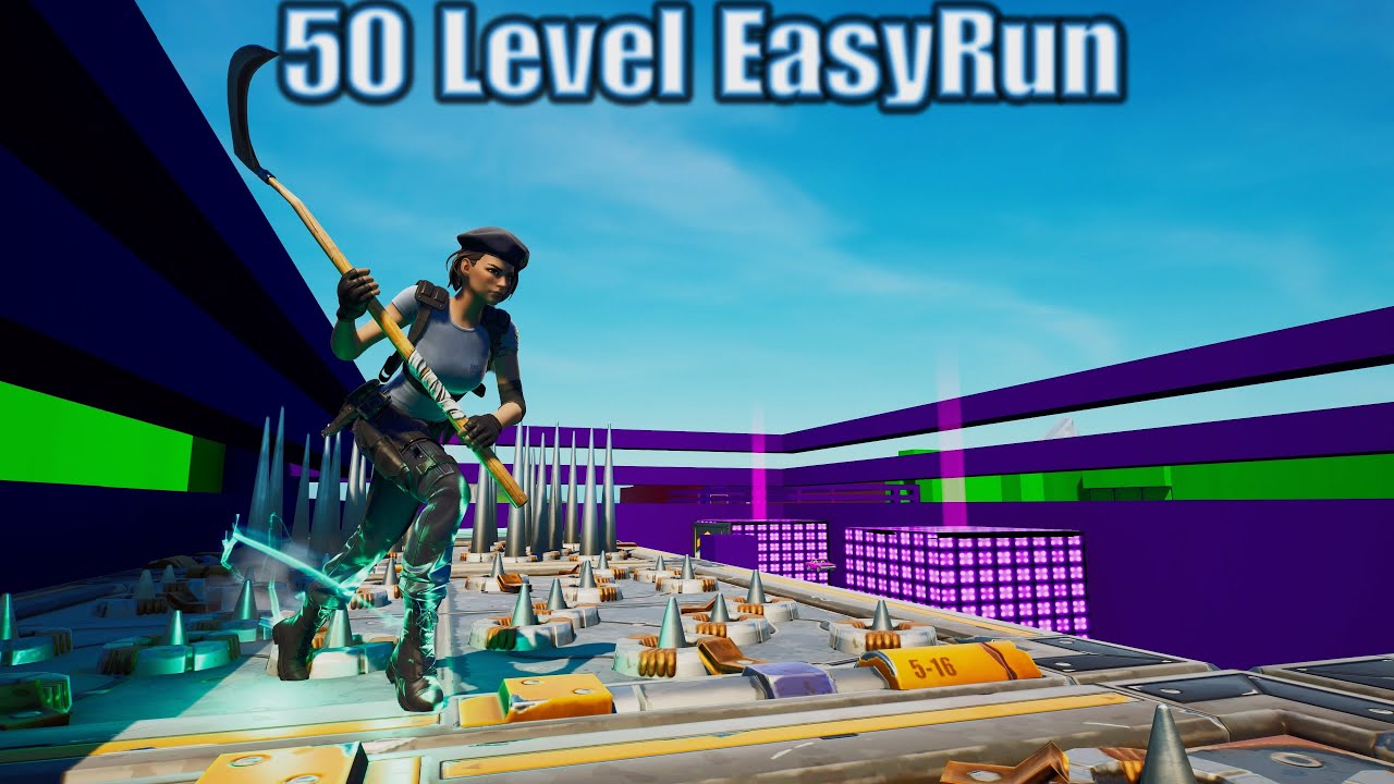 Fortnite 50 Level EasyRun - YouTube
