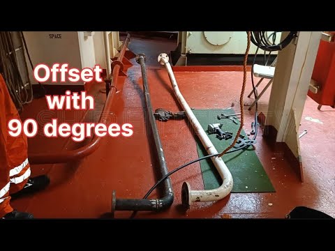 90 degrees with 10 degrees offset pipe schedule 80 - YouTube