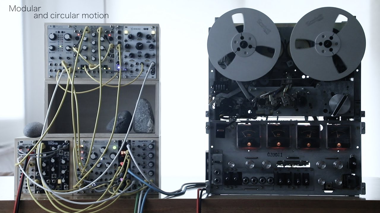 Reel to Reel + Mimeophon & Beads Ambient / Ensemble Oscillator Disting MATHS Plaits - YouTube