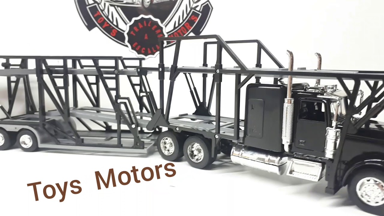 Trailer a Escala 1:32 madrina freghtliner trucks - YouTube