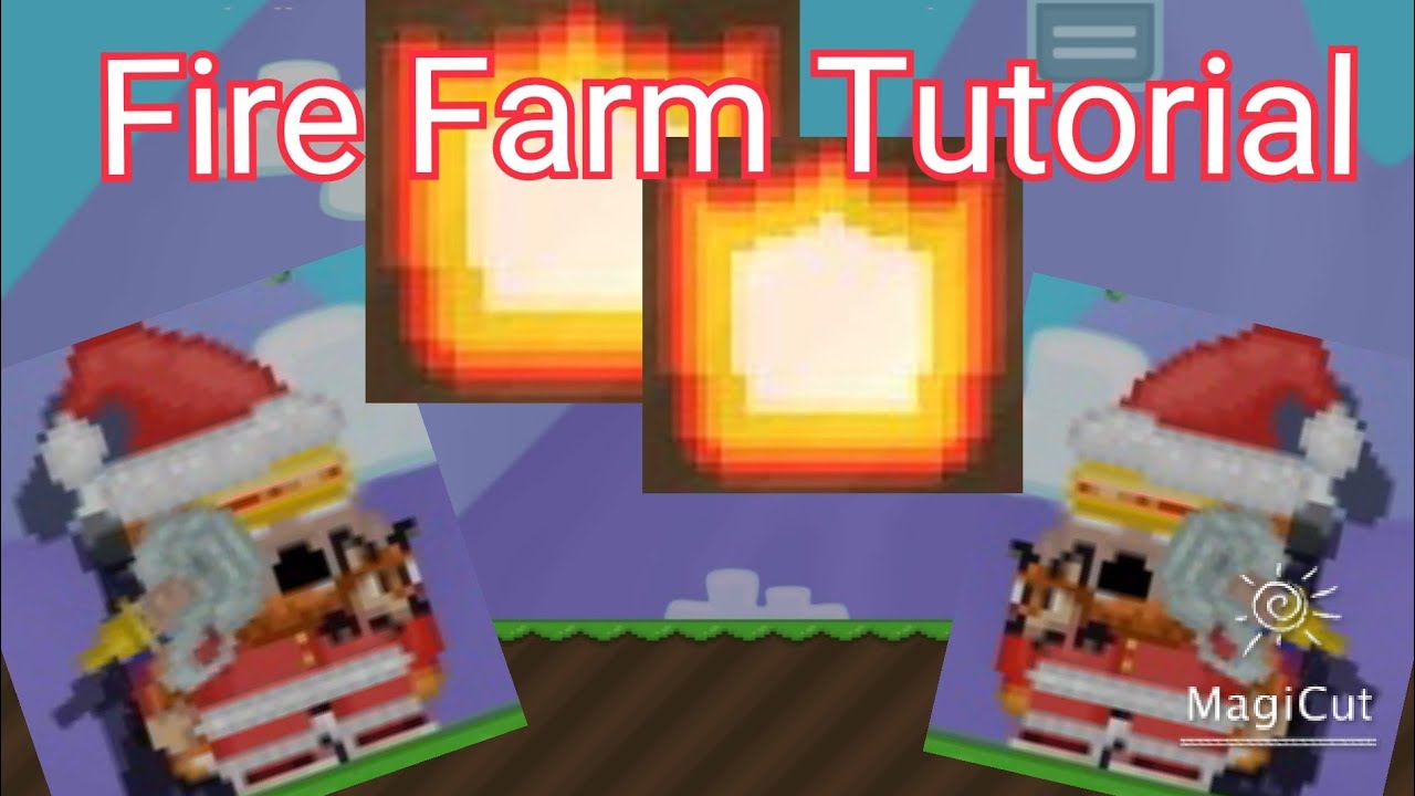How to make fire farms in growtopia - YouTube