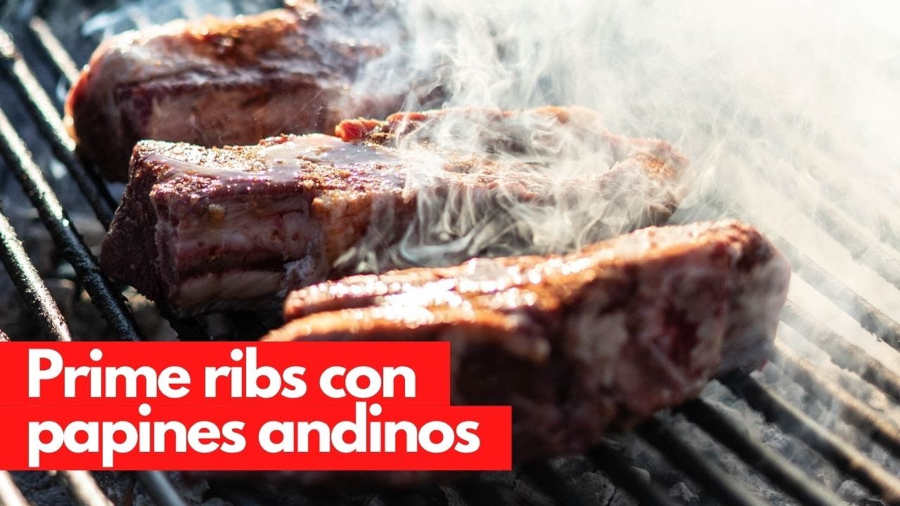 Receta de Prime ribs con papines andinos y manteca de hierbas - YouTube