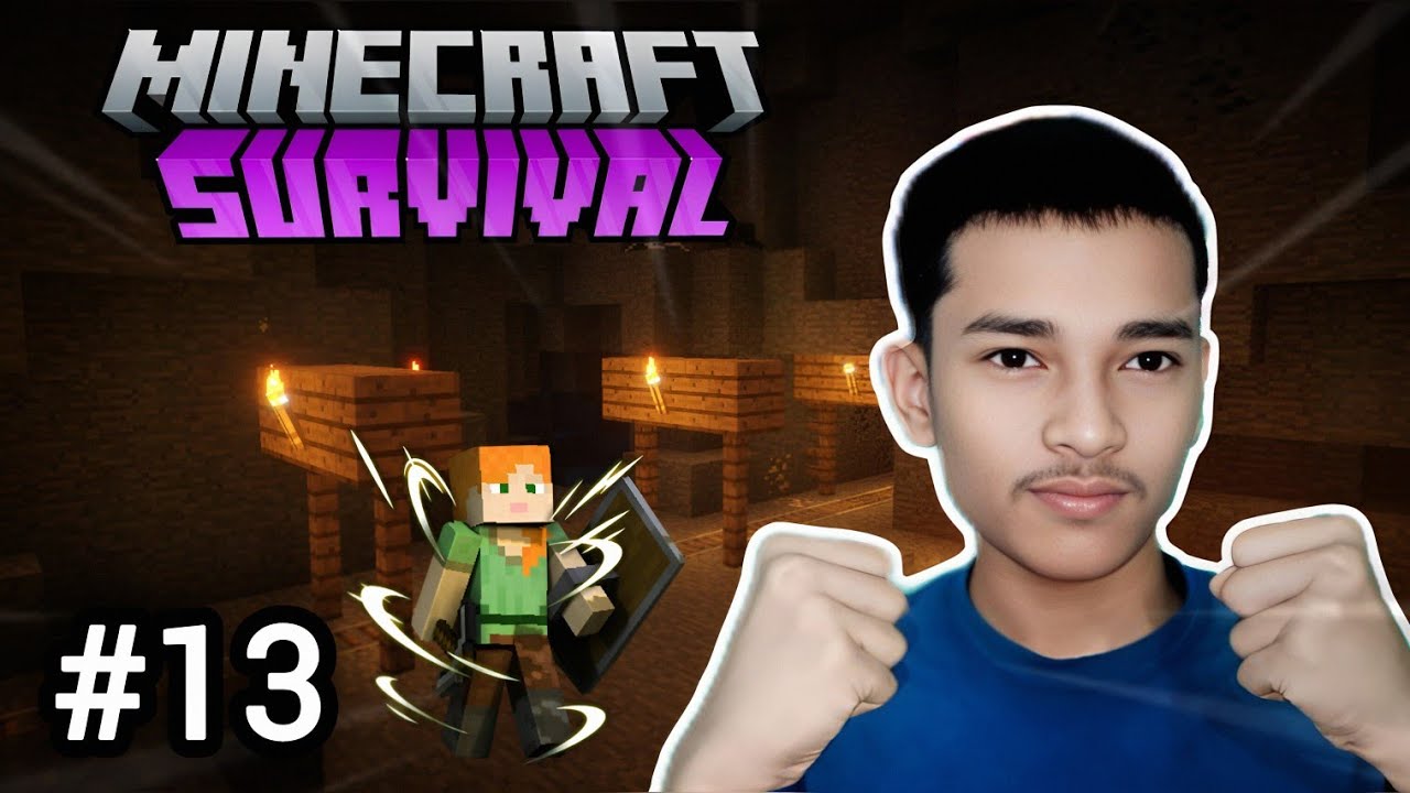 Discover SECRET Mineshaft with EPIC XP Farm in Minecraft! #13 - YouTube