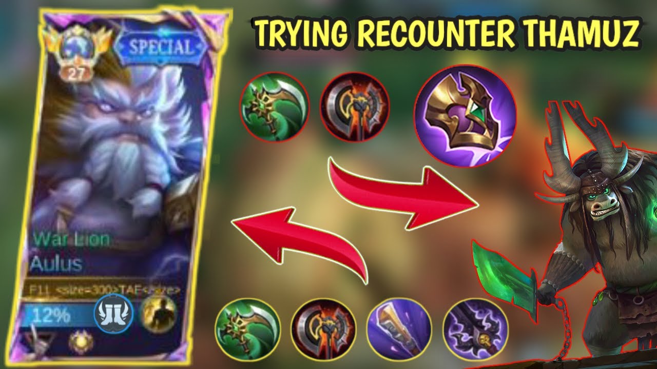 NEW AULUS EXP LANE BUILD !! RECOUNTER THAMUZ | IQ PLAY | BEST BUILD ...