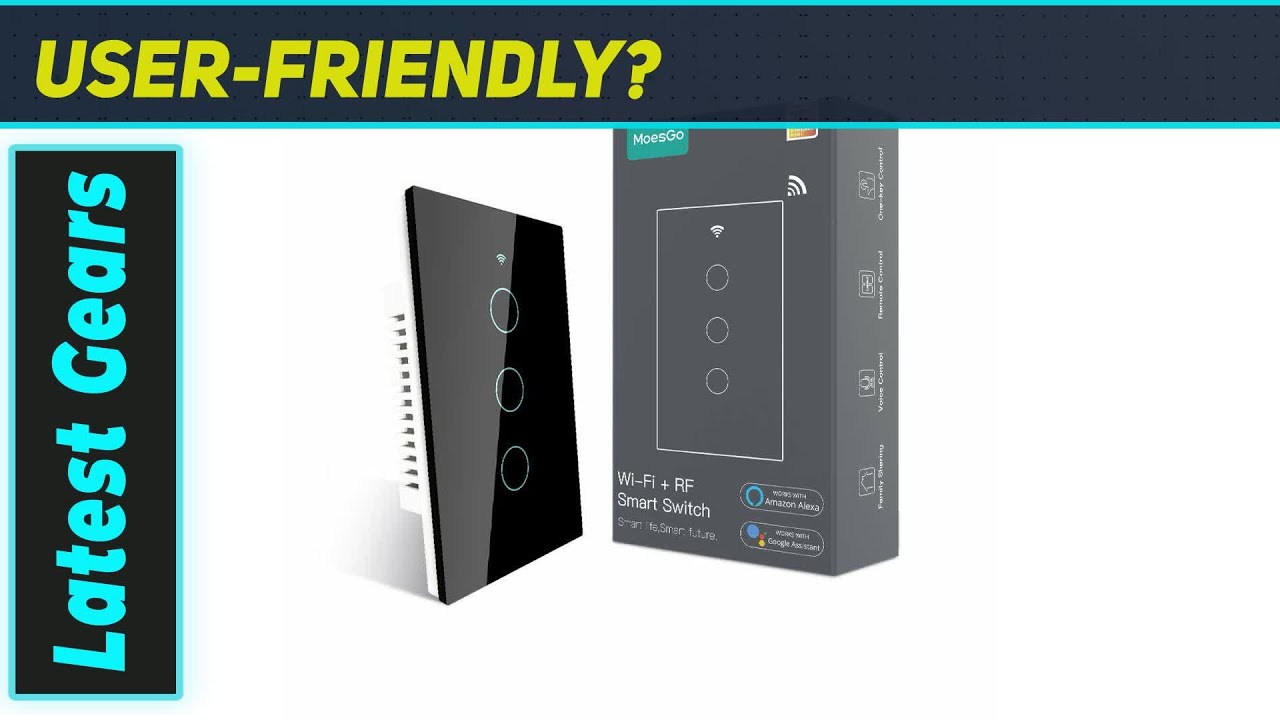 Sleekest Smart Switch? MoesGo 3-Gang WiFi Light Switch Hands-On! - YouTube