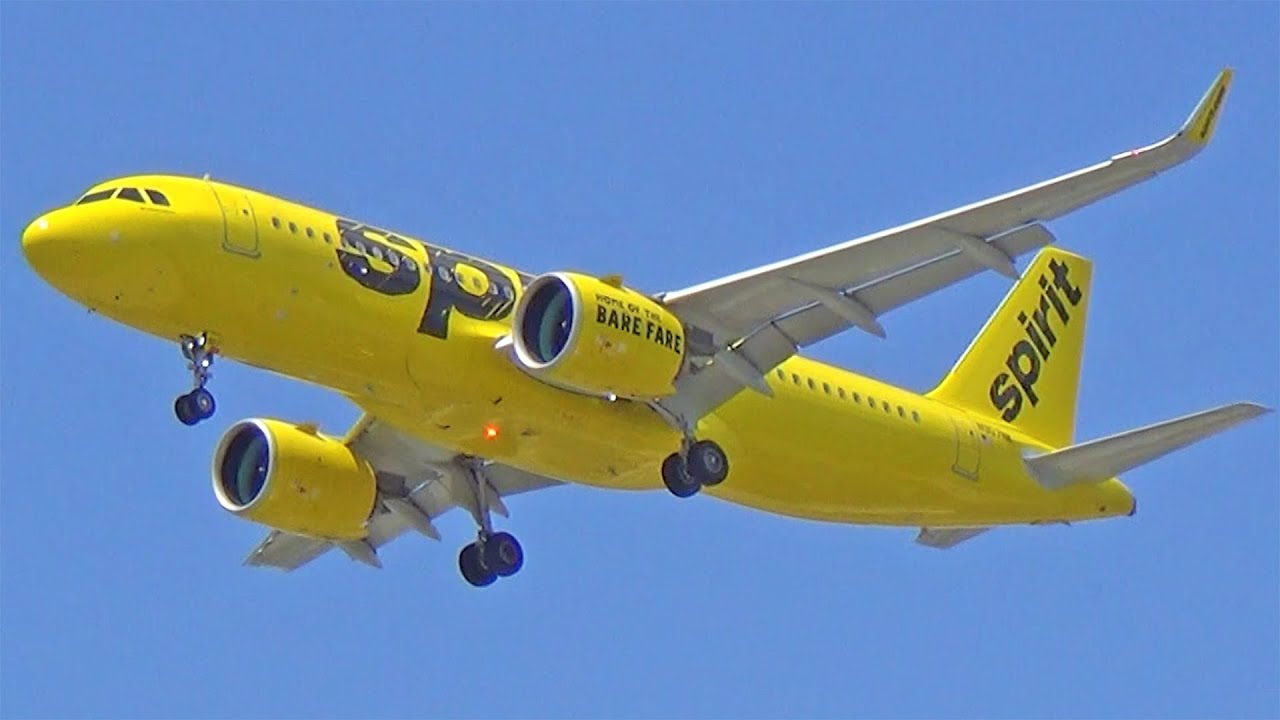 SPIRIT ACTION AT EWR | Airbus A320 NEO + A321 Landings at Newark ...