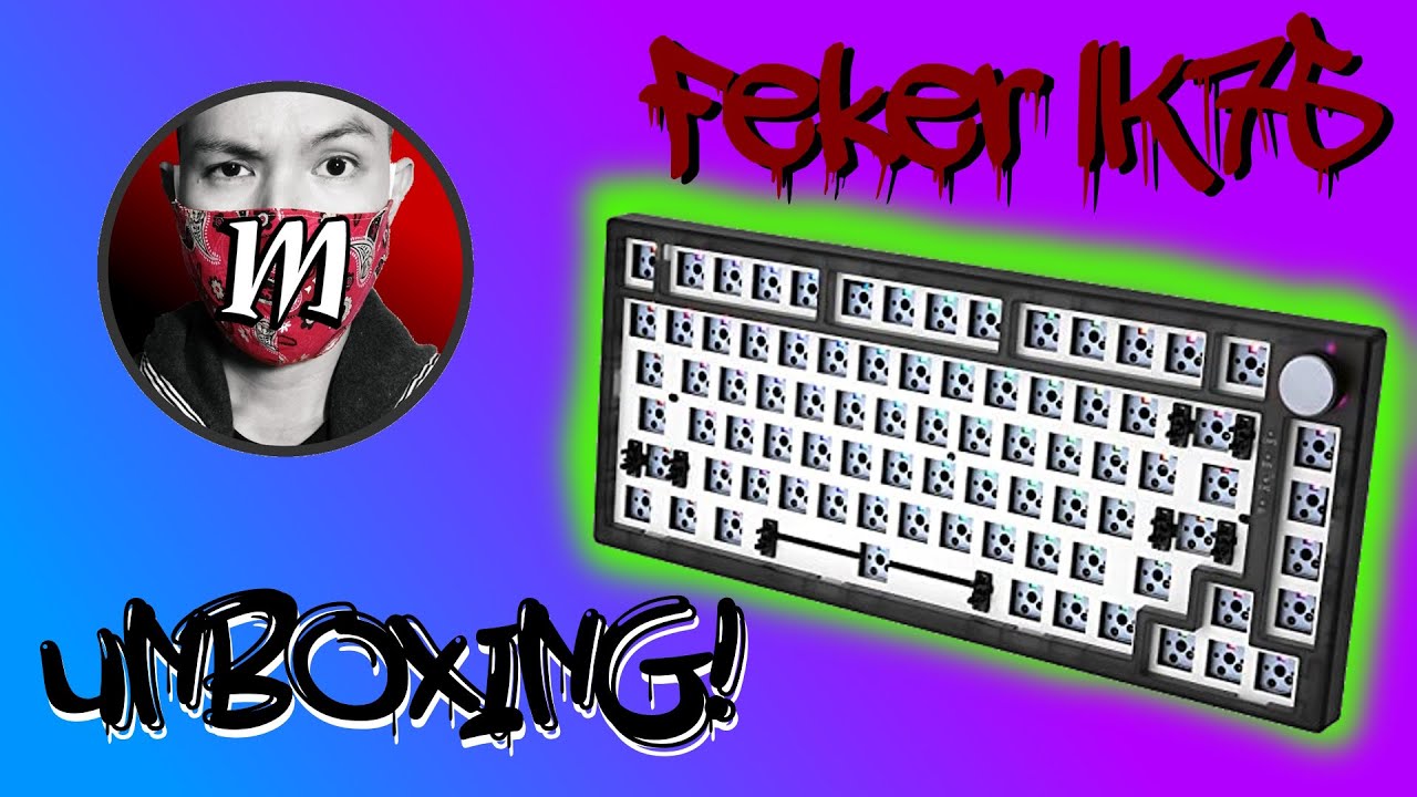 A decent 75% layout custom mechanical keyboard | Unboxing the Feker ...