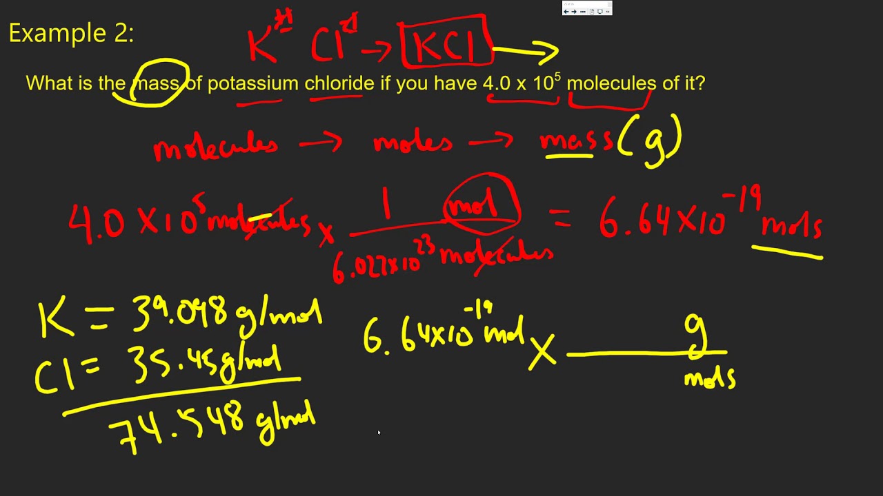 Chem 3.9e - Multi-step molar conversion questions - YouTube