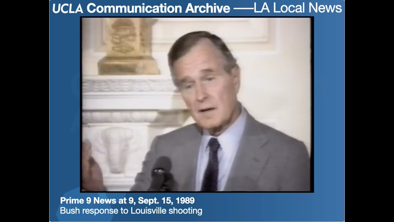 President George H.W. Bush Response to Louisville Mass Shooting, Prime ...