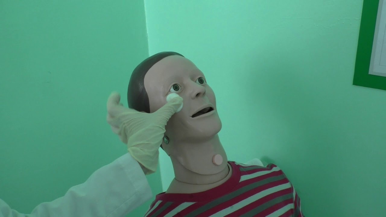 32 Instillation of eye drops - YouTube