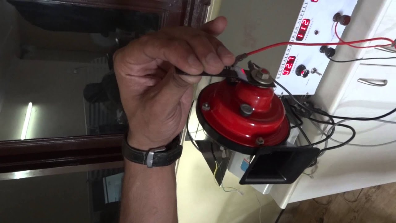 Wind Tone Horn - Red Housing - Sound Testing - YouTube