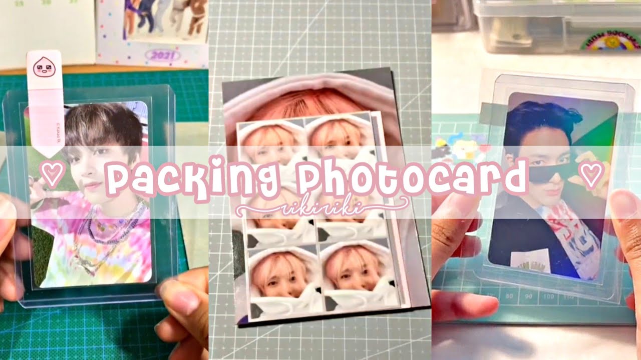 ´∩｡• ᵕ •｡∩` - asmr packing photocard kpop 👛💒 | rikiriki - YouTube