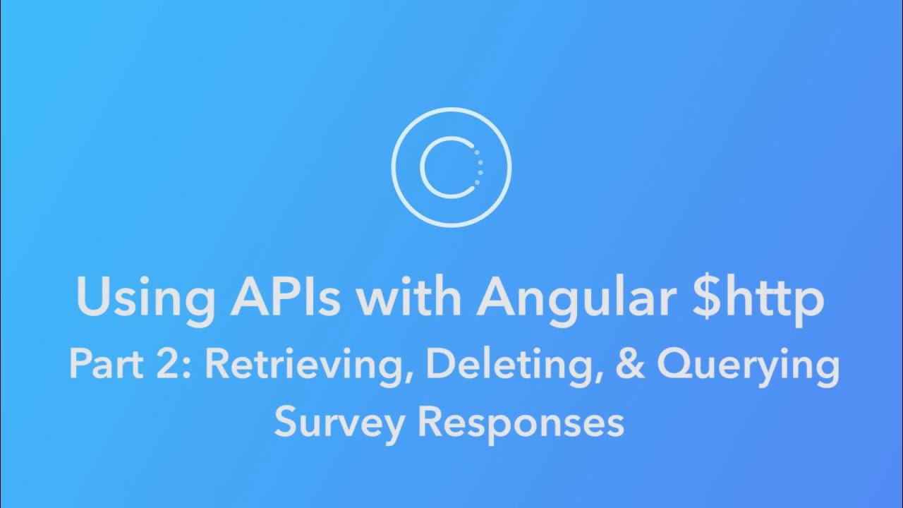 Ionic Creator Tutorials // Using APIs with Angular $http // Part 2 - YouTube