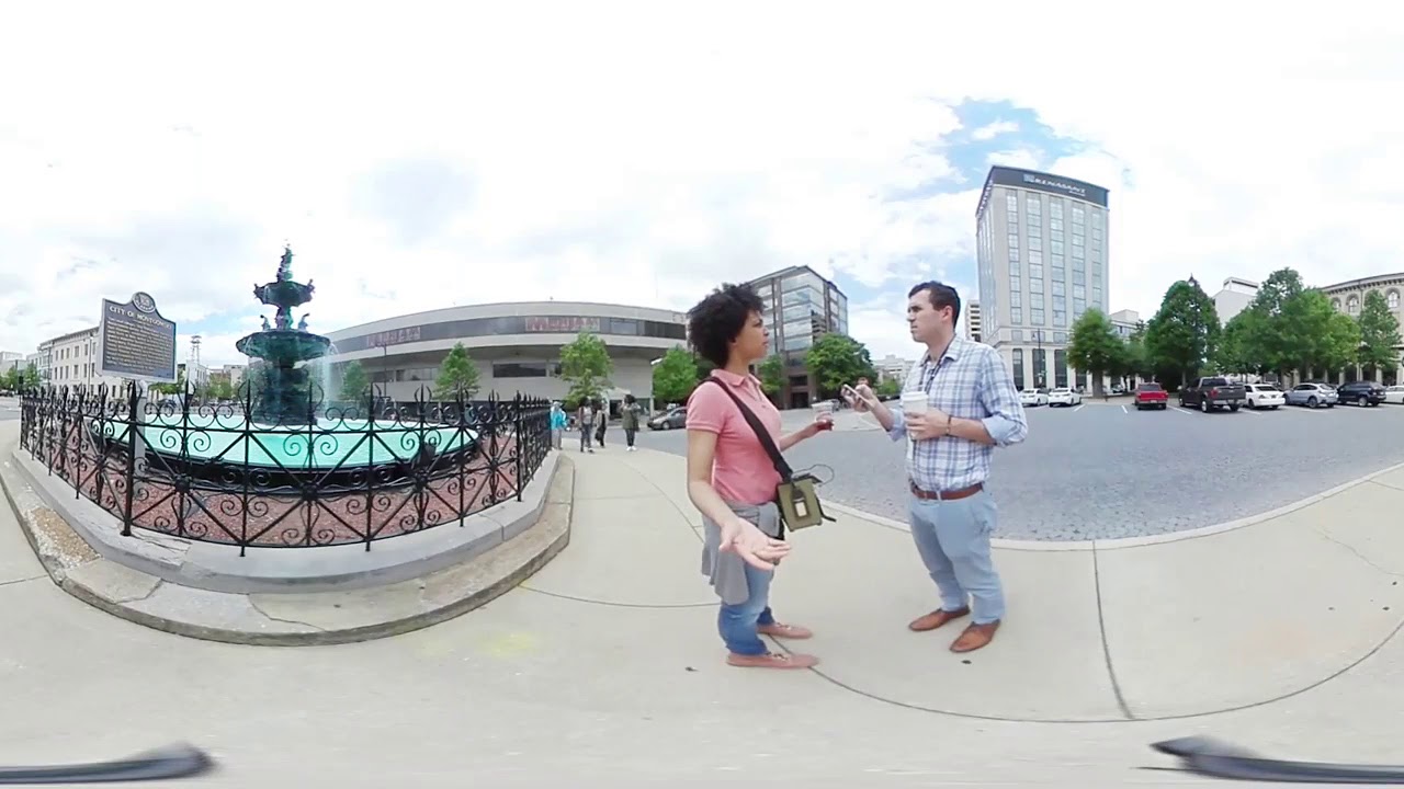 Shirah Dedman Interviewing Reporter Andrew Yawn on Race - YouTube