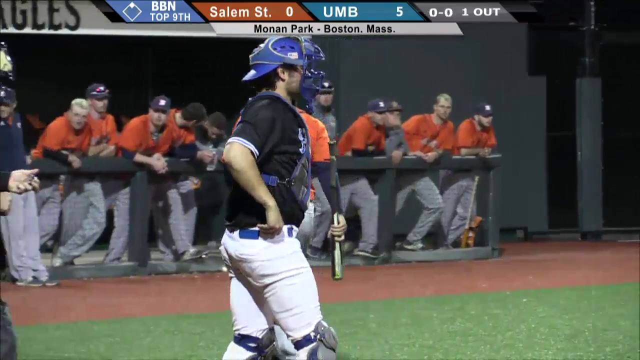 UMass Boston Baseball vs Salem State U Highlights (4/11/17) - YouTube