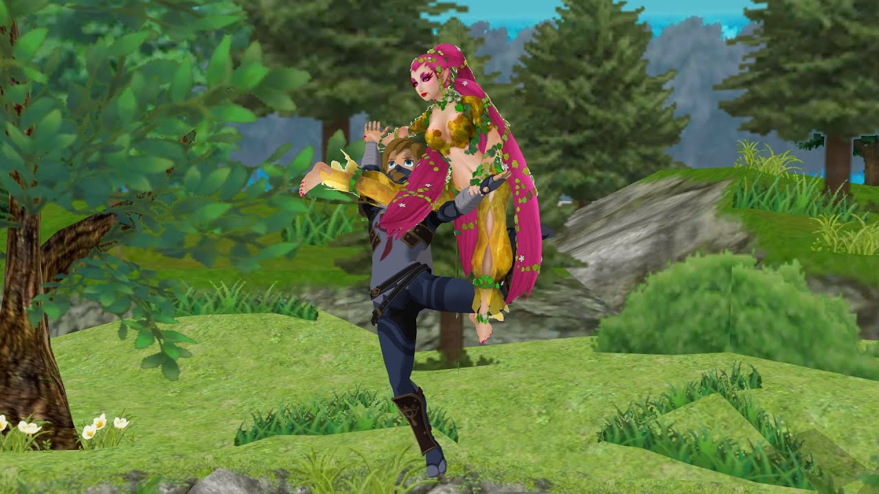 MMD Zelda Wrestling - Muscle Spark! - YouTube