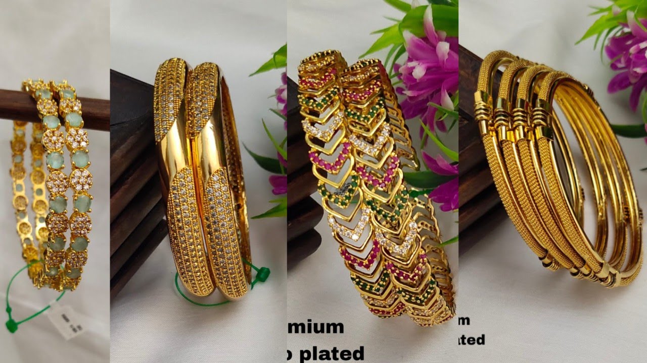 Bangles | one gram gold bangles | Function wear bangles | jewellery ...