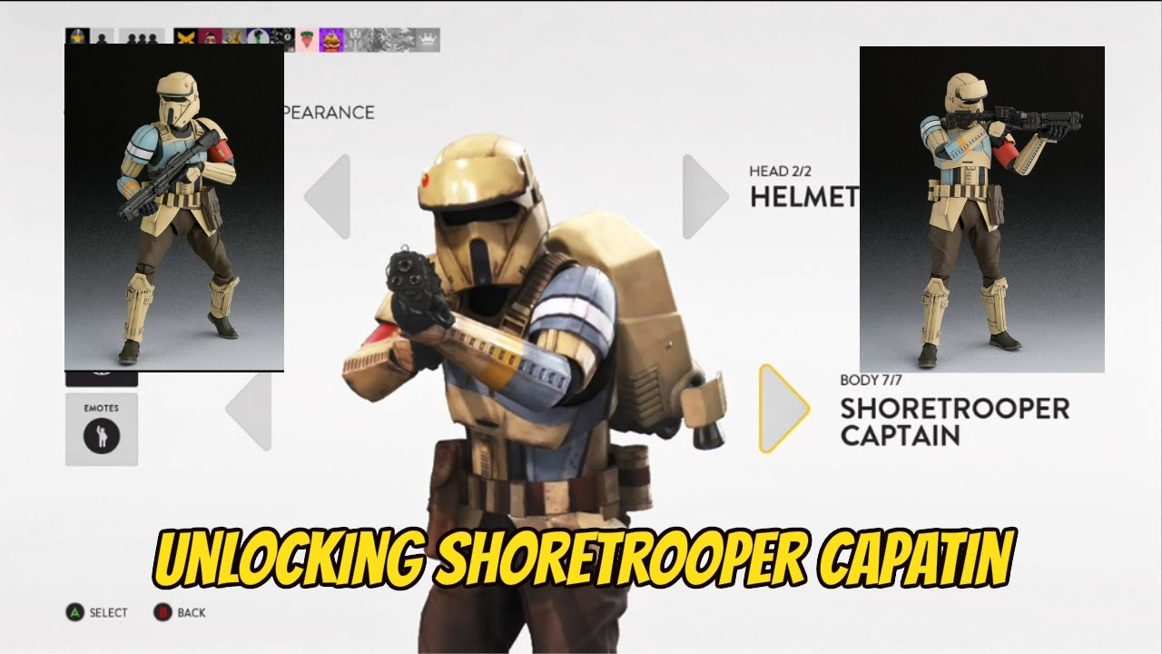 Star Wars Battlefront- Unlocking Shoretrooper Captain - YouTube