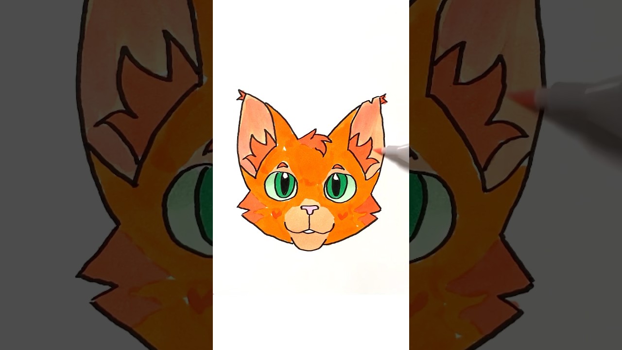 Firestar Cat Drawing