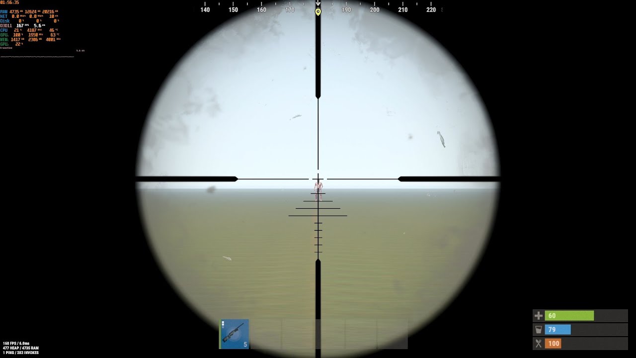 Максимальное расстояние рендеринга в Rust 270-382m - YouTube