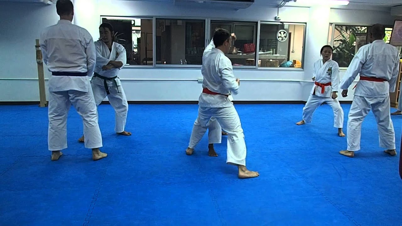 5th Kyu - 4th Kyu Kumite Part 1 - YouTube