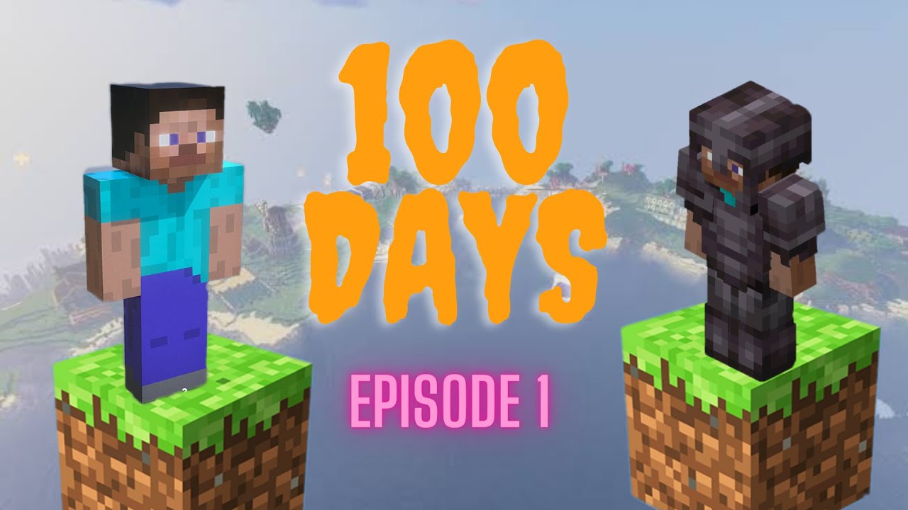 i survive 100 day in minecraft survive island S1E1😱 - YouTube