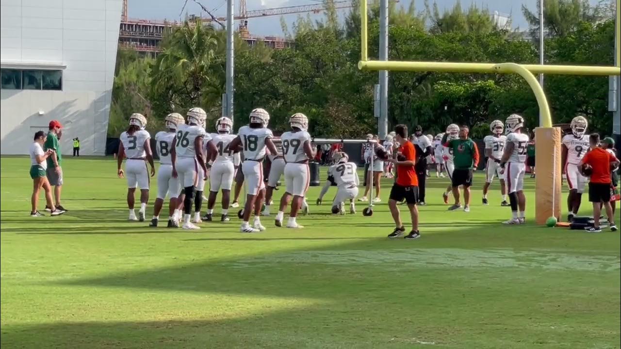 Miami Hurricanes Dl Drills March 30 Youtube